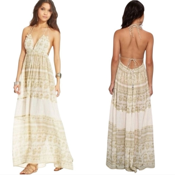 Free People | Dresses | Free People Endless Summer Halter Maxi Large ...
